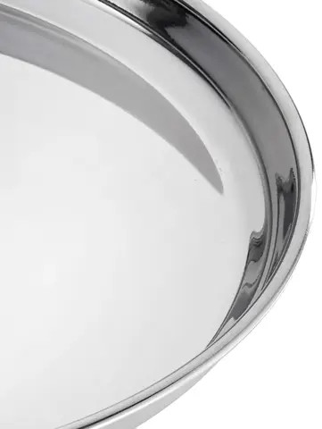 Buy Stainless Steel Plain Plate Dinner Ware Tableware Kitchenware Metal ...