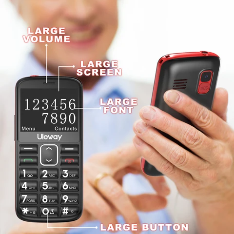 Buy Top Fashion Telefono Con Numero Grande Celular Tapa 2.4inch Lcd 4g ...