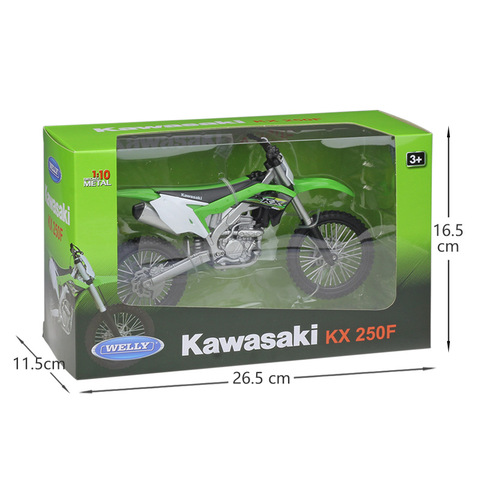 Buy Welly 1/10 Scale Model Motorcycles Kawasakikx 250f Off-road ...