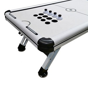 Buy White Color Surface Push Hockey Table With Accessories 2 Pushers ...
