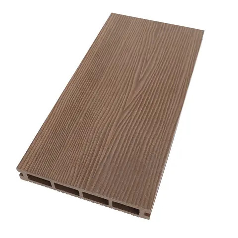 Buy Wpc Decking Board Abrasion Resistant Wood Plastic Floor Boards Fireproof Engineered Hollow ...