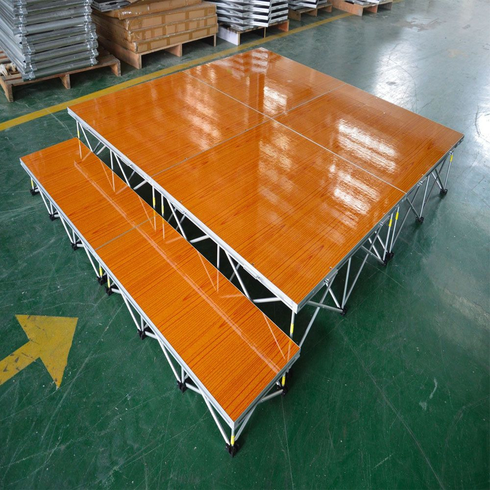 Buy Wooden Riser Stage Platform Portable Aluminum Stage For Events ...