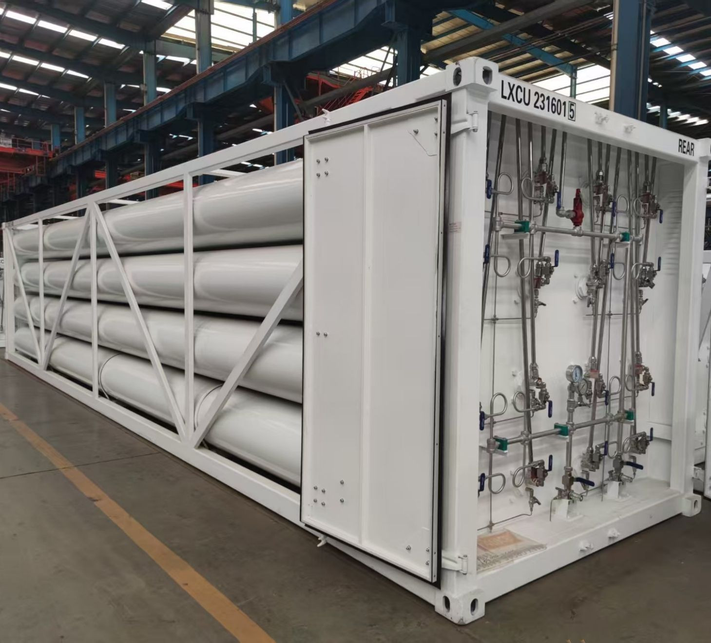 Buy Iso Standard 40ft Cng Hydrogen H2 Skid Container Truck Trailer With ...