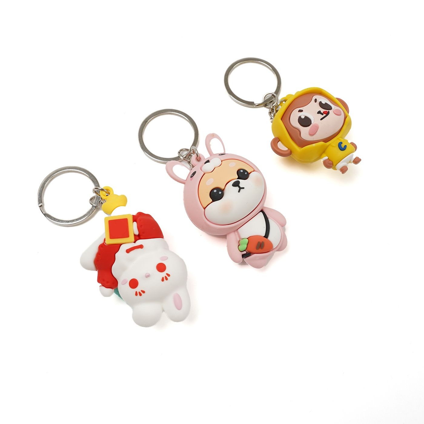 Buy Shape Customizable 3d Soft Rubber Keychain from Suzhou Hengshuo Imp ...