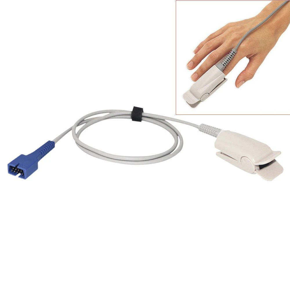 Buy Sino-k Medical Nellcor Spo2 Sensor Ds-100a Adult Finger Clip 3.2 Ft ...