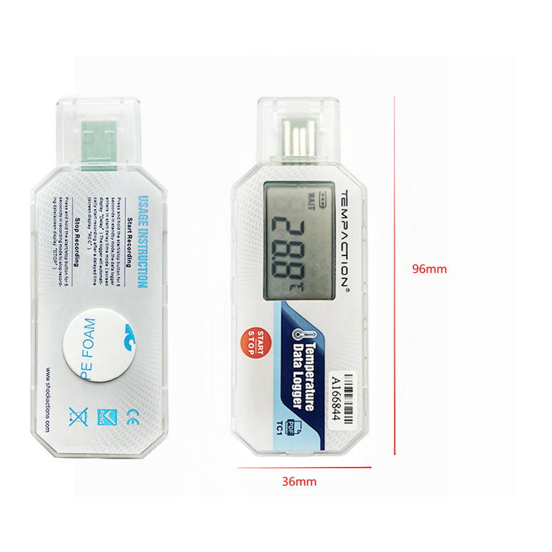 Buy Single Use Lcd Display Temperature Data Logger For Cold Chain ...
