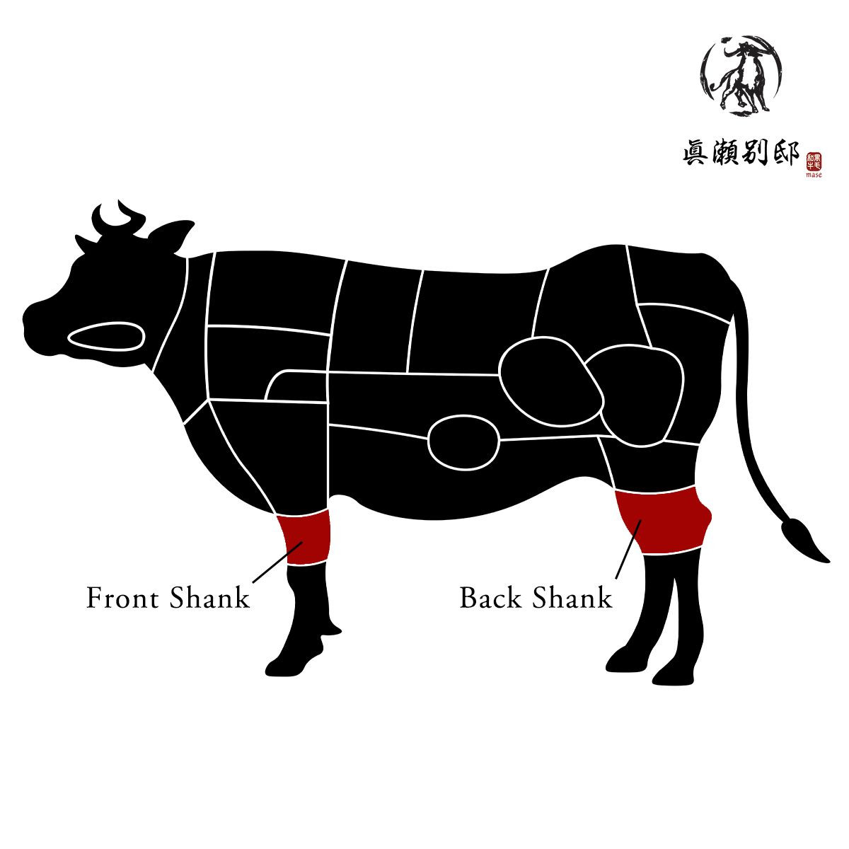 Buy Mase-meet Halal Japanese Wagyu Front Shank Back Shank Beef Meat ...