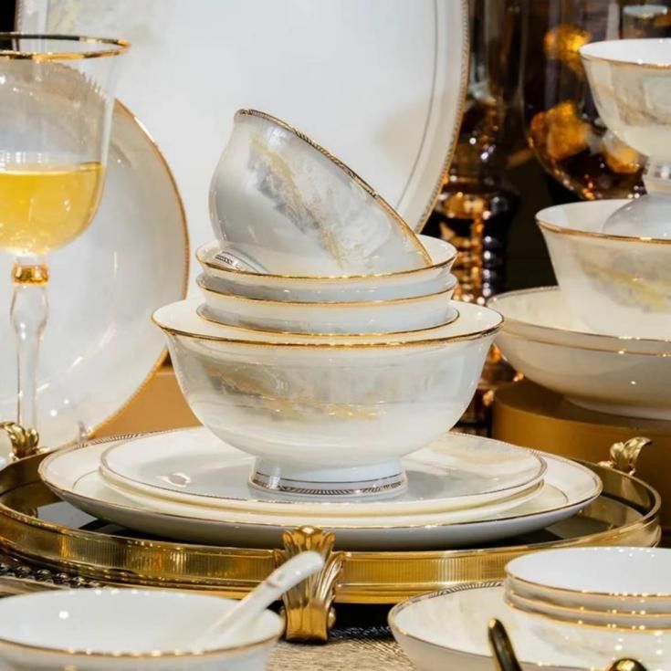 Buy American Light Luxury Ceramic Tableware Set from Shanxi RZ Best ...
