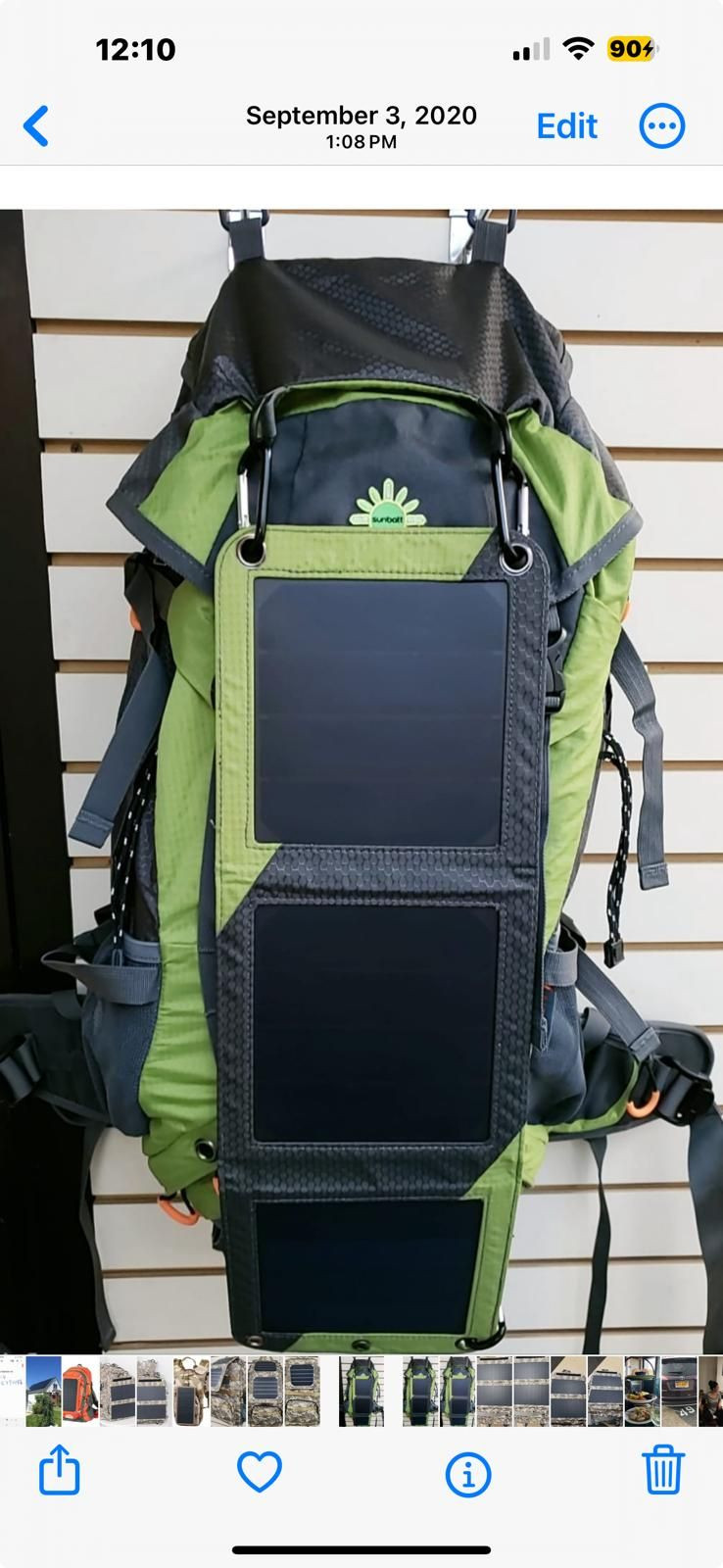 Buy Solar Backpack For Camping from Sunbatt, USA | Tradewheel.com
