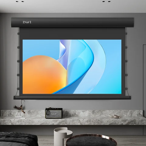 Buy 120 Inch Electric Projector Screen 16:9 4k Hd Home Decor Wall ...