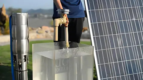 Buy 1.5hp Solar Submersible Pump Irrigation System Dc Deep Well Pump ...