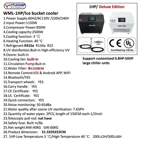 Buy 1hpcold Plunge Smart-chiller | Rapid Cooling & Heating, Versatile ...