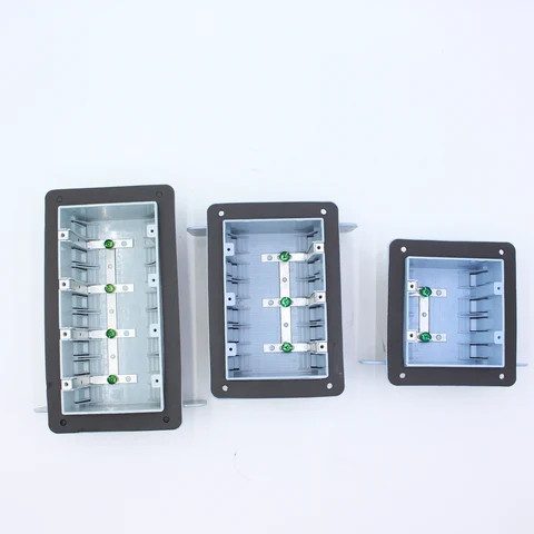 Buy 3 Gang Sheathed Cable Plastic Outlet Box/gasket Device Box Airtight ...
