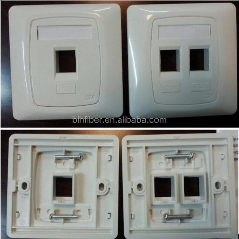 Buy 3m New Type Faceplate Singel/dual Ports Network Face Plate 86 Type ...
