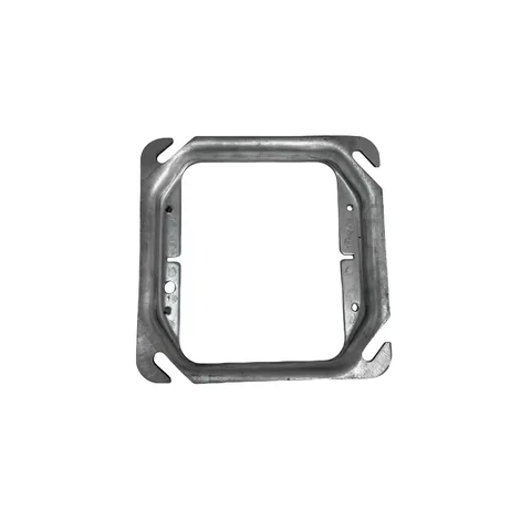 Buy 4*4 Square 2-device Covers 1/2" Raised Galvanized Steel Mud Ring ...