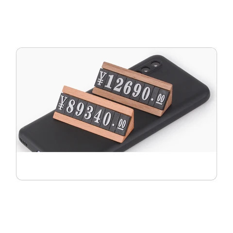 Buy Adjustable Digital Wooden Base Small Sign Holder Display Stand For ...