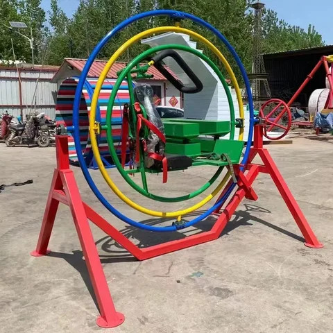 Buy Amusement Park Facilities Human Gyroscope Rides For Sale Giroscopio ...