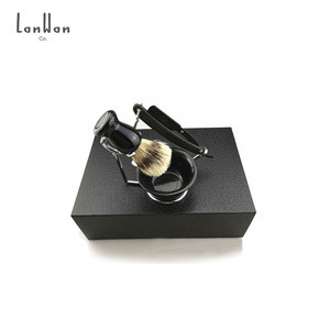 Buy Best Holiday Neutral Logo Straight Razor Kit Mens Shaving Brush ...