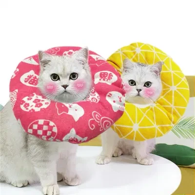 Buy Cat Elizabeth Ring Soft Cute Cotton Head Cover Pet Cat And Dog ...