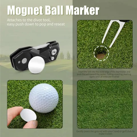 Buy Custom Portable Foldable Golf Repair Stainless Steel Divot Tool ...