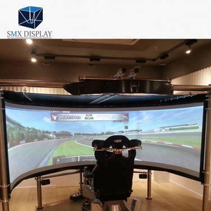 Buy Customized 180 Degree Curved Projection Screen Simulation Projector ...