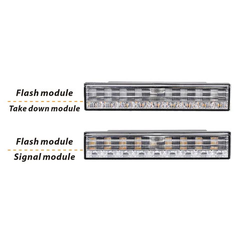Buy Dc 12-24v 35 Inch Universal Emergency Full Size Light Bar from ...