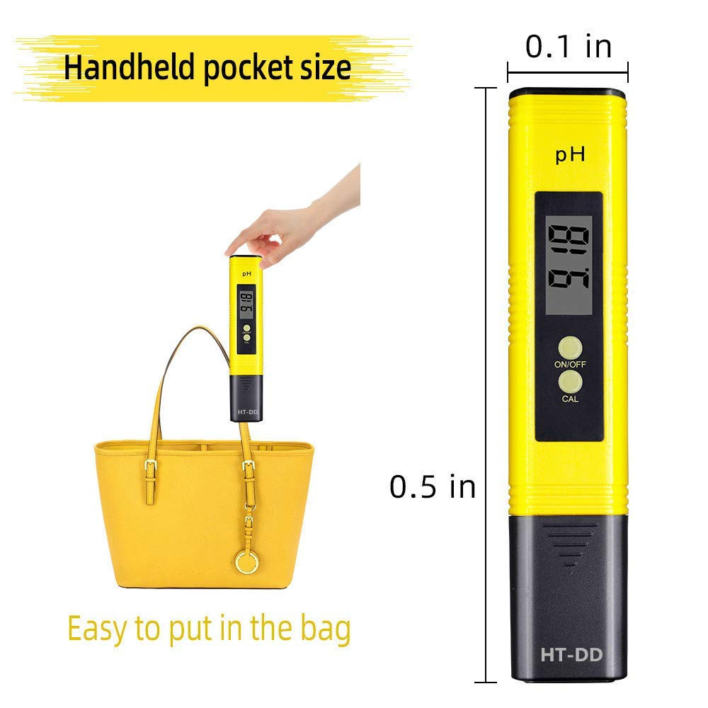 Buy Digital Ph Meter 0.01 Ph High Accuracy Water Quality Tester With 0 ...
