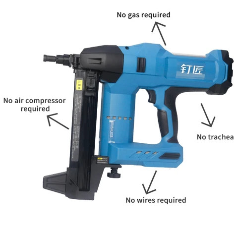 Buy Dingjiang Dccn100x2 Naked Gun Battery Steel Nail Gun For Plank ...