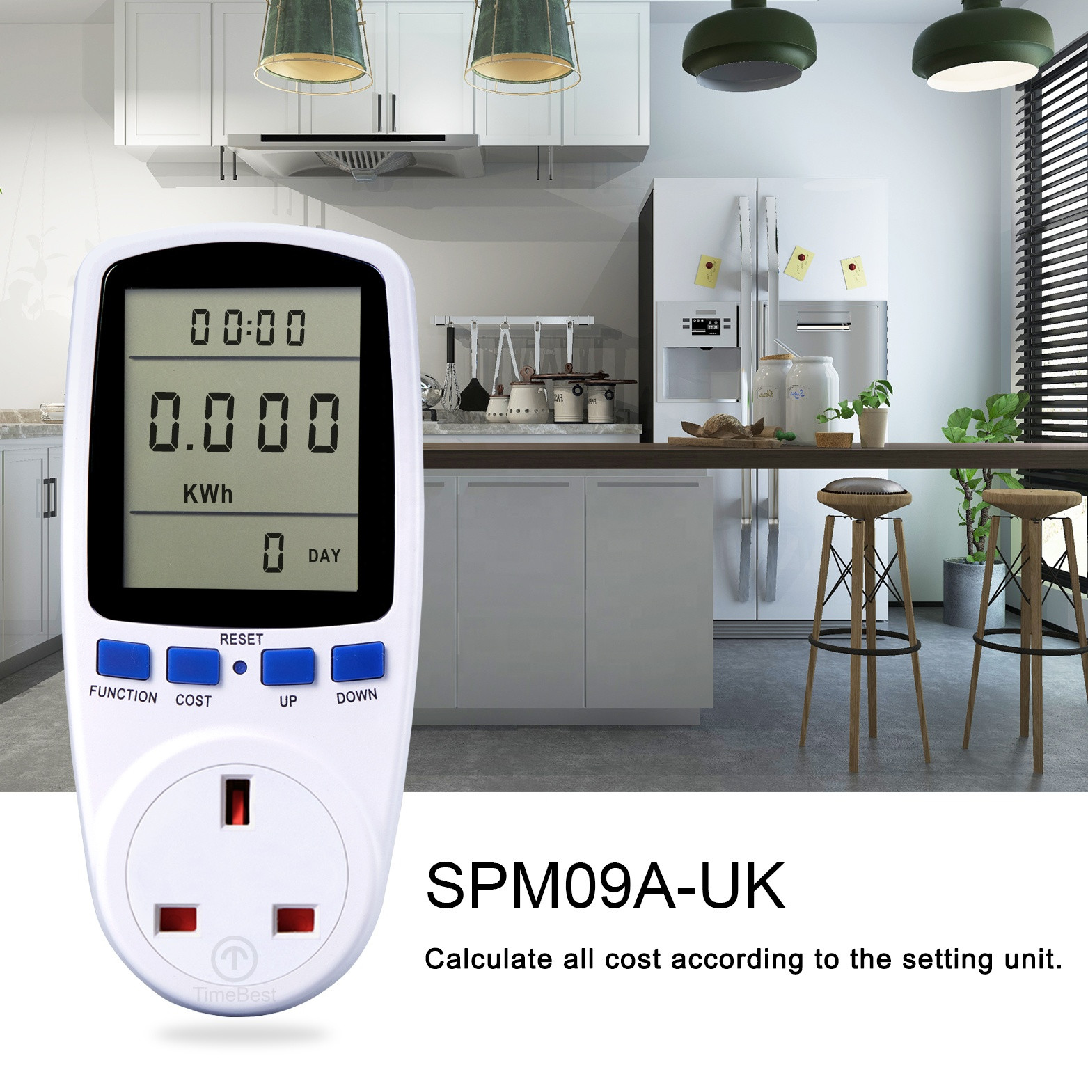 Buy Electricity Plug Watt Energy Meter Analyzer Power Measure Socket ...