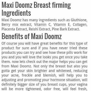 Buy Enhance Breast Size - Maxi Doomz, Tighten Vagina ,whiten Skin 10 ...