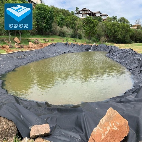 Buy Hdpe Geomembranes Plastic Fish Pond Lagoon Lake Dam Liner Farm Liner 1mm Hdpe Geomembranes ...