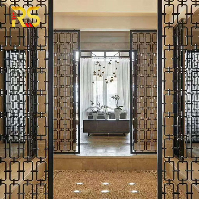 Buy Hotel Indoor Decorative Metal Waterfall Wall Panel Partition from ...