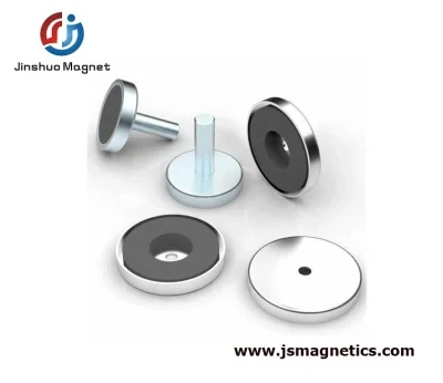 Buy Internal Thread Ferrite Pot Magnet With M4 Thread Permanent Pot ...