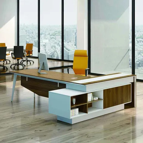 Buy Manager Boss Furniture L Shape High End Office Desk Modern Presider ...