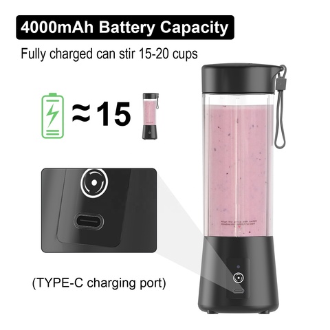 Buy Mini Size Hand Fruit Supplement Mixer Juicer Usb Rechargeable ...