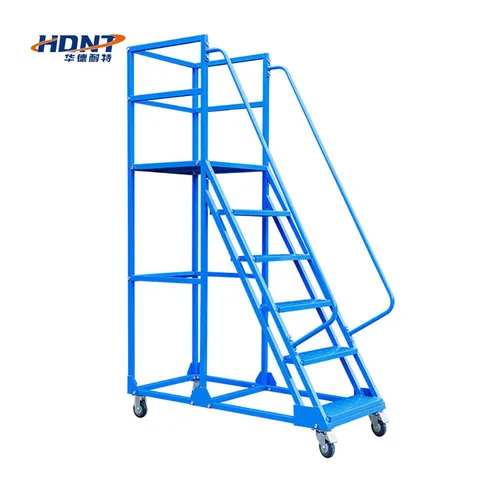 Buy Multi-functional Heavy Duty Safety Platform Ladder Wheels Metal ...