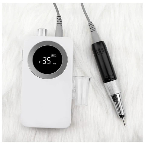 Buy Nail Cutter For Gel Nails Battery 35000 Rpm Electric Nail File 2 In ...