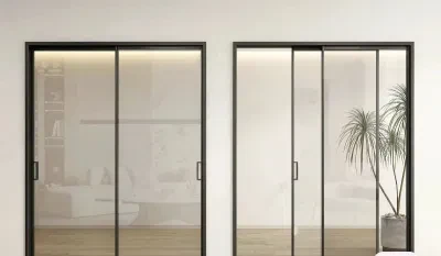 Buy Narrow Side Sliding Door. Unique Design, Invisible Door, Pocket ...
