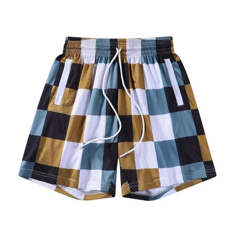 Buy New Design Mens Summer Breathable Quick Drying Grid Mesh Shorts For ...