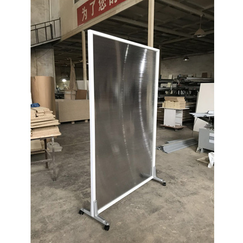 Buy Office Aluminum Wall Partition Clear Acrylic Partition Wall Panel ...