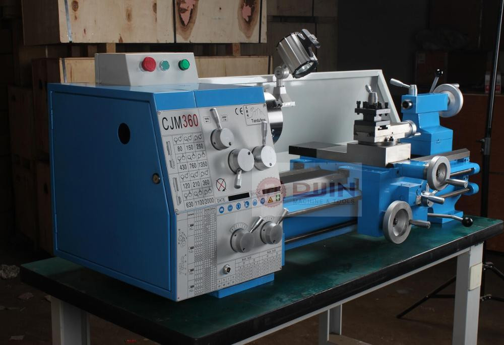 Buy Shenzhen Small Bench Lathe Cjm360 Metal Lathe 1.5kw Spindle Bore ...