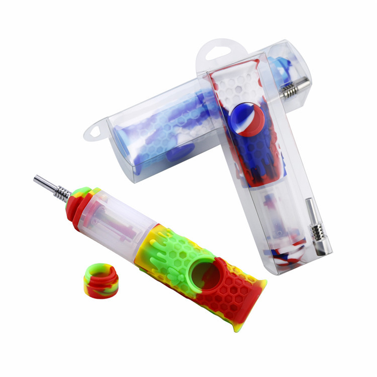Buy Silicone Dabs Rig Water Filter With Titanium Nail Dabs Pipe Honey ...