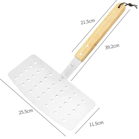 Buy Stainless Steel Bbq Grill Shovel Turner Steak Meat Teppanyaki ...