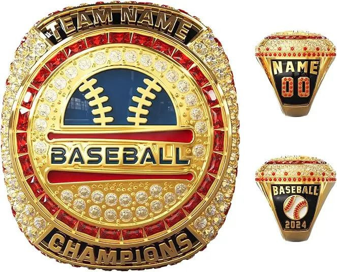 Buy Custom Baseball Softball Championship Trophy Ring Tournament ...
