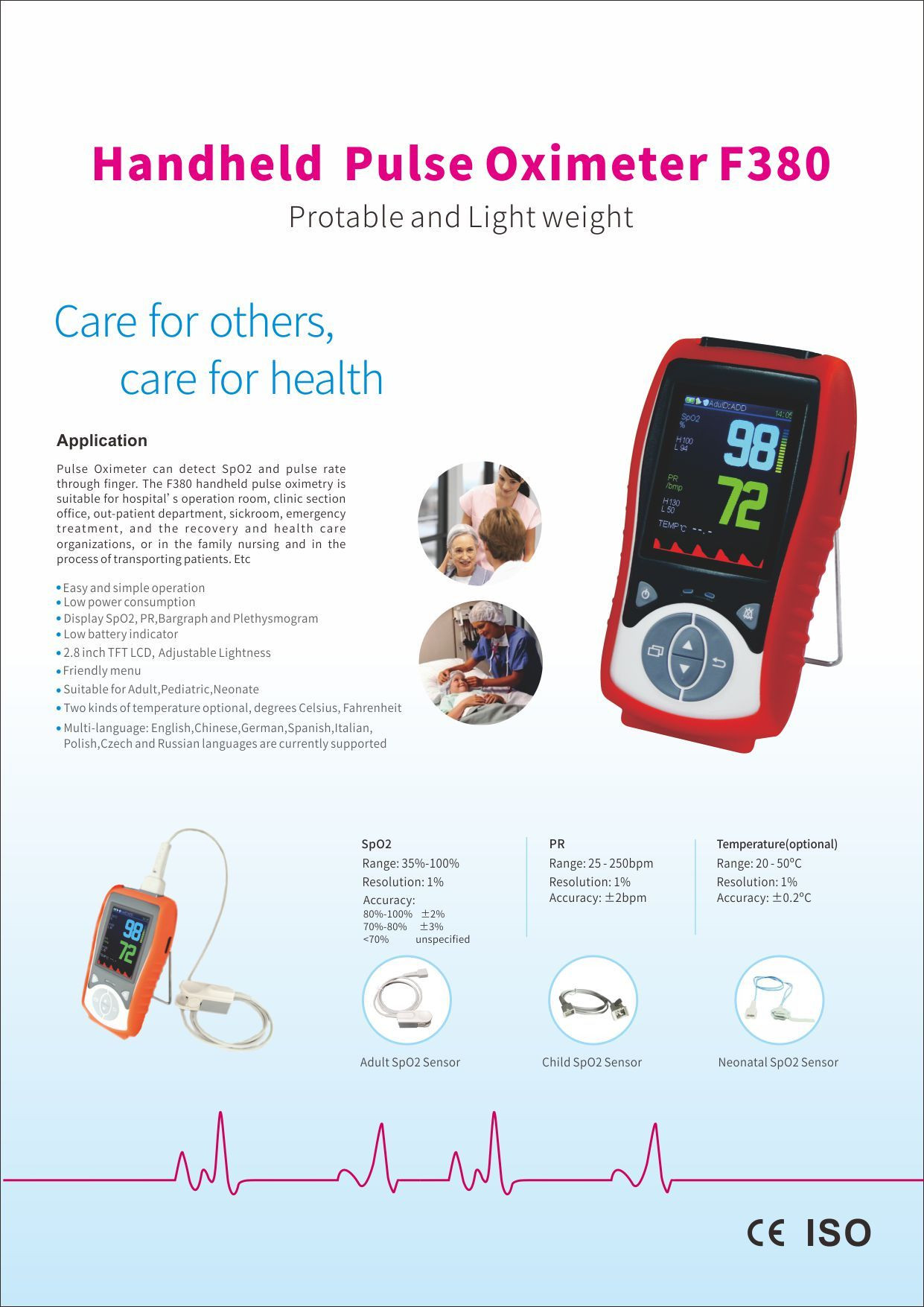 Buy F380 Handheld Pulse Oximeter from Omni Well Industrial (Wuhan) Co ...