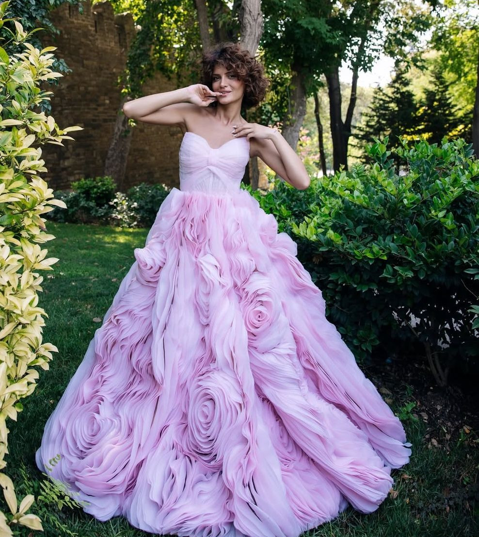 Buy Pınk Roza Evening Dress from LyaCho couture, Azerbaijan ...