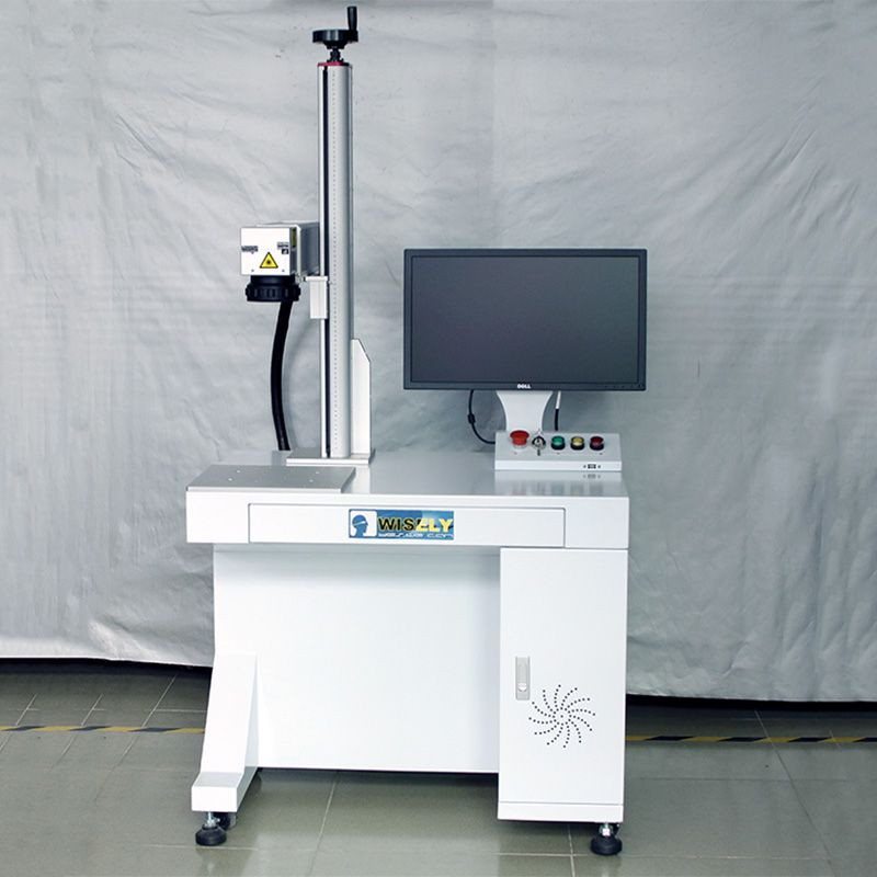 Buy Desktop Raycus 50w Fiber Laser White Worktable Fiber Laser Marking ...