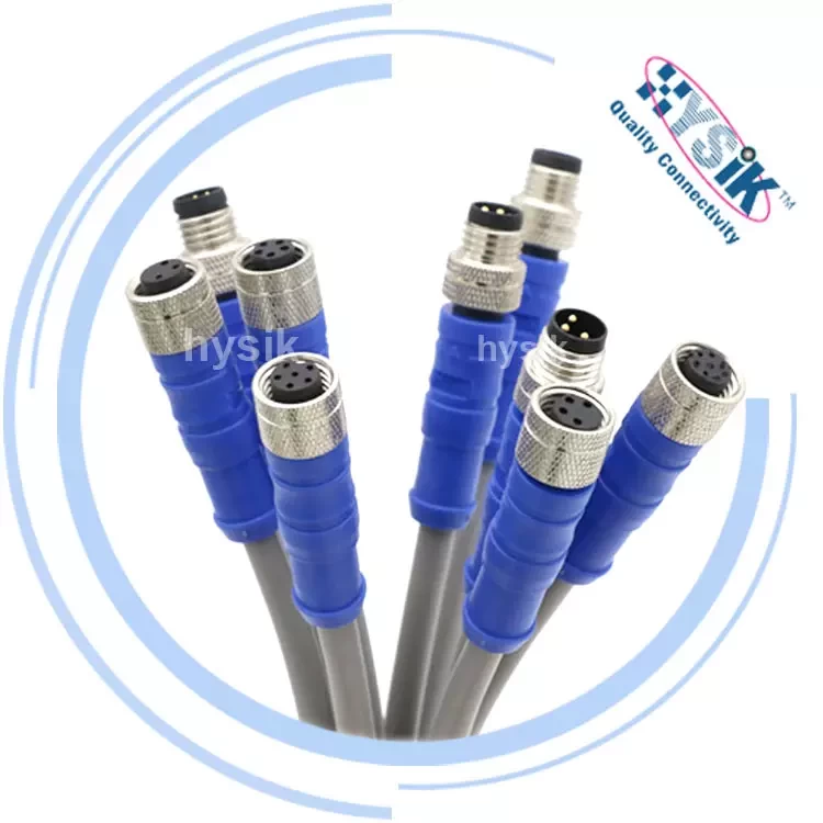 Buy M8 3 4 5 6 8pin Straight Connector Cable Pvc Waterproof Electrical Sensor Overmolded Cable ...