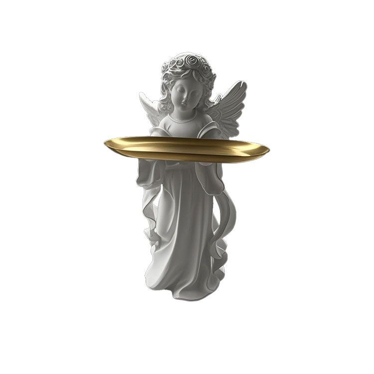 Buy Factory Direct Sales Resin Angel Sculpture With Tray from Ruiheng ...