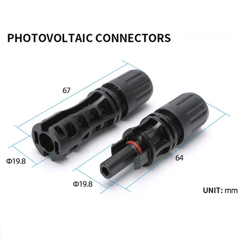Buy 1500v 30a Solar Connector Waterproof Male And Female Photovoltaic ...